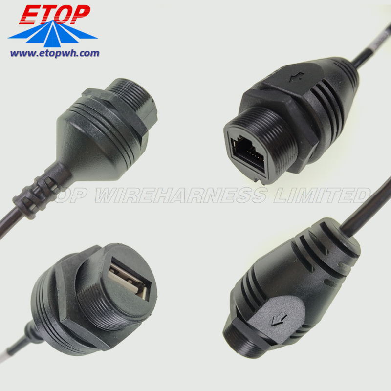 Waterproofing Rj45 Connector And Waterproof Usb Male Connector Cable | Etop