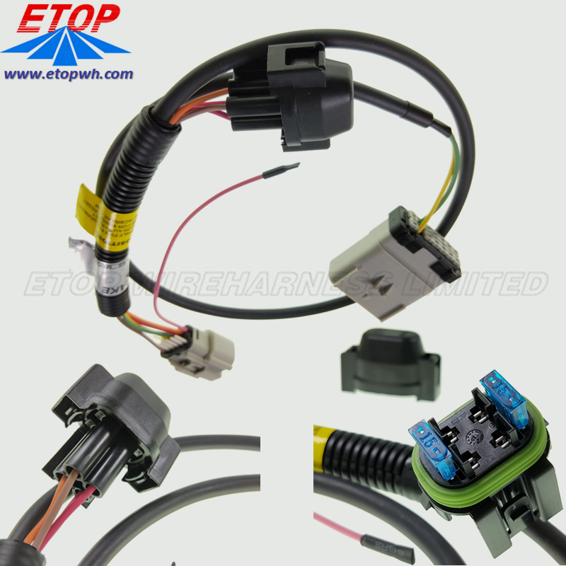 Waterproof Sealed Apex 2.8 Series Automotive Wiring Harness For Pump ...
